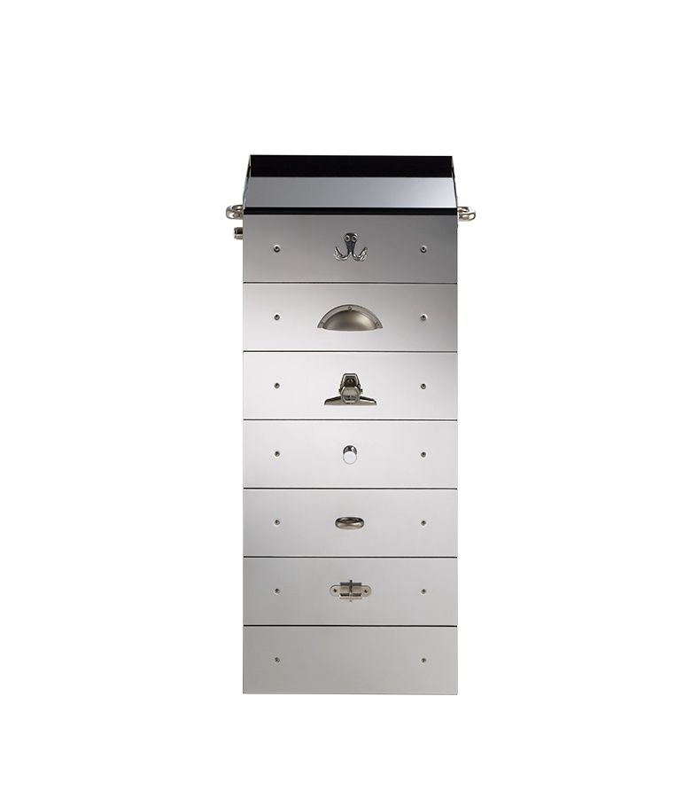 S43 Kommode auf Rollen Tecta | Schwarz lackiert | Eigene Anordnung | TECTA S43 SCHWARZ EA